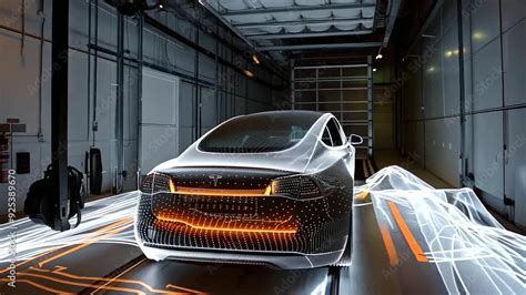 a holographic wind tunnel simulation testing the aerodynamic efficiency