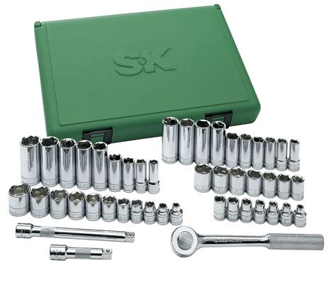 Sk Professional Tools 3 8 In Drive 49 Piece Socket Wrench Set 12d203 94549 Grainger