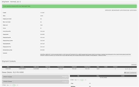uploading samples using csv file diamond light source