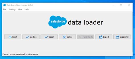 How To Install Data Loader Screenshots