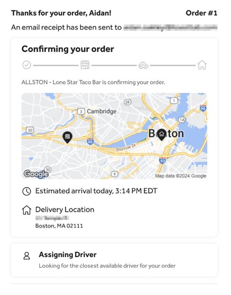 Toast Delivery Services® Order Status Tracking