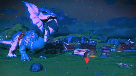 I Finally Have My Big Dino The Settlement Just Loves When He Stomps Around Arrow Is Pointing