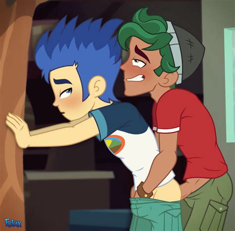 Rule 34 Anal Sex Blue Hair Blush Clothed Dark Skinned Male Equestria