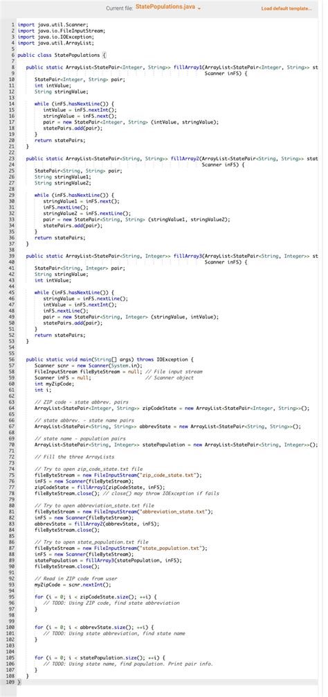 Solved 59 ﻿lab Zip Code And Population Generic