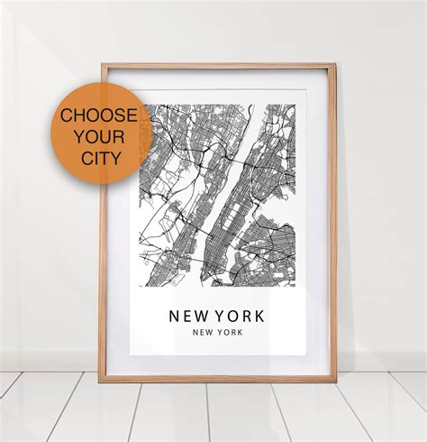 Custom City Map T Custom Map Art Custom Map Print City Map Print City Map Art Custom Map