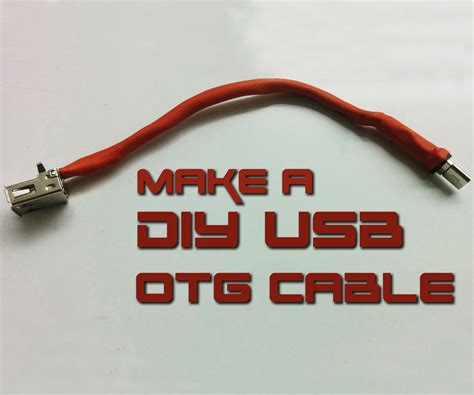 how to make usb otg cable 5 steps with pictures instructables