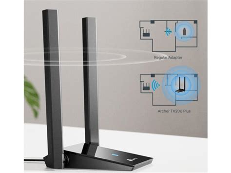 TP Link Archer TX U Plus AX Dual Antennas High Gain Wireless USB Adapter Newegg Com