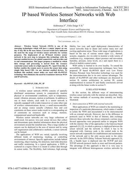pdf ip based wireless sensor networks with web interface