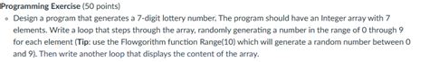solved programming exercise 50 points design a program
