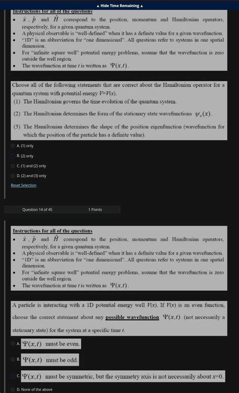 Solved Xp And H Correspond To The Position Momentum