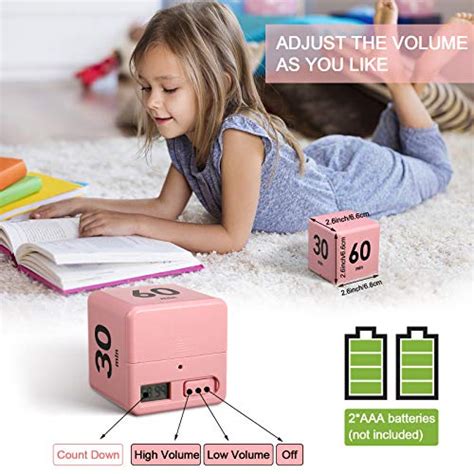Cube Timers Cube Kitchen Timer Gravity Sensor Flip Timer Cube Countdown