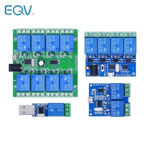 Ch340 Usb Relay Module Intelligent Control Switch 10a 250vac 30vdc With Overcurrent Protection