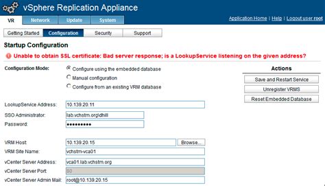 Vxrail Cannot Register Vsphere Replication Appliance Unable To Obtain