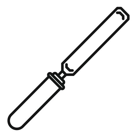 Chisel Icon Outline Style 14516744 Vector Art At Vecteezy