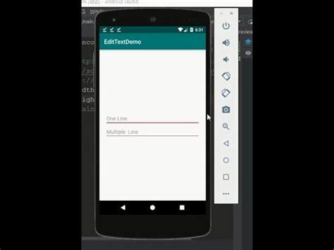 Edittext Single Line Multiple Line Text In Android Studio Android Studio Single Line Android