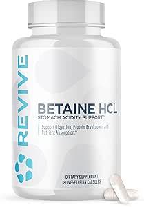 Revive Md Betaine Hcl With Pepsin Digestive Enzymes 180