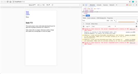 Javascript Ionic Serve Doesnt Work Properly Stack Overflow
