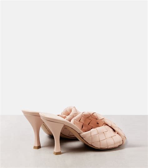 中性色的blink 80 Intrecciato编织皮革穆勒鞋 Bottega Veneta Mytheresa美遴世