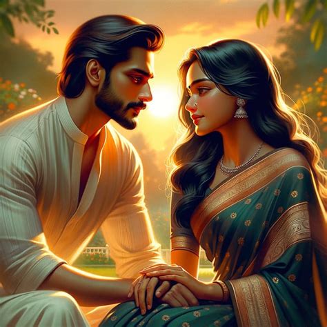 Bhanu And Geetha Romantic Love Scene In The Park Ai Art Generator Easy Peasyai