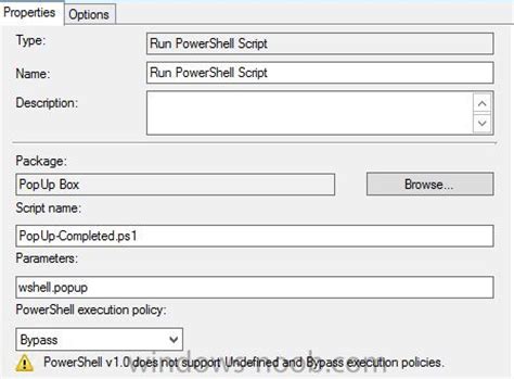 Task Sequence Hangs When Running A Powershell Script Configuration