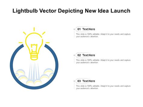 Lightbulb Vector Depicting New Idea Launch Ppt Powerpoint Presentation