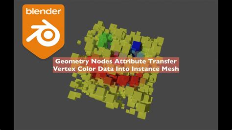 Livenoding Geometry Nodes Attribute Transfer Vertex Color Into