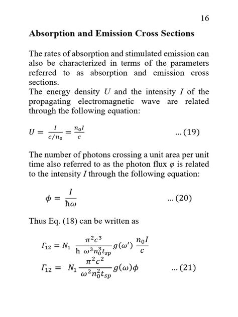 3 Lasers Absorption And Emission Cross Sections Pdf