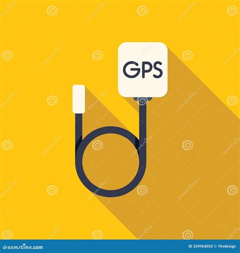 Gps Receiver Showing Location Using Satellite Navigation System Stock Illustration