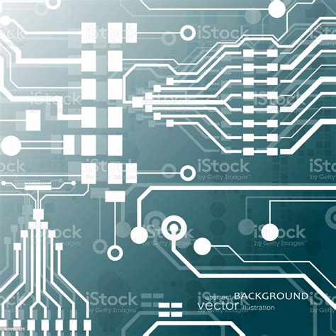 Microchip Background Stock Illustration Download Image Now Abstract Backgrounds Blue Istock