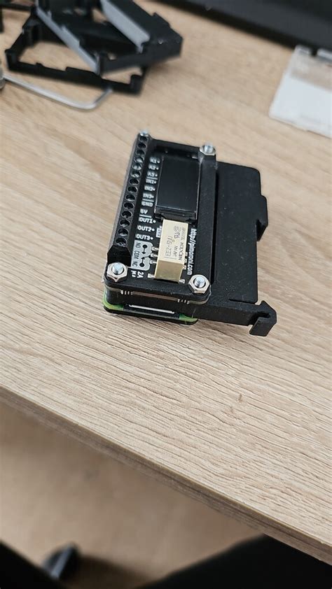 Free 3d File Pimoroni Automation Hat Mini Case For Pi Zero Din Rail 🎩 ・3d Printer Design To