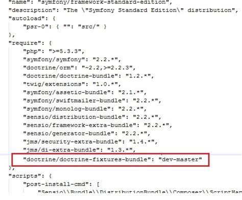 Como Instalar Doctrinefixturesbundle En Symfony 21 De Forma Automática