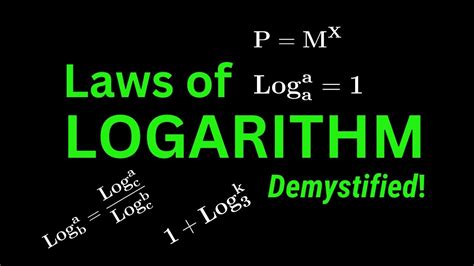 Logarithms Made Easy Basics Laws Logarithmic Equations Waec Gce
