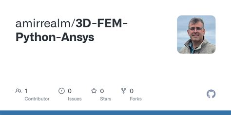Github Amirrealm3d Fem Python Ansys