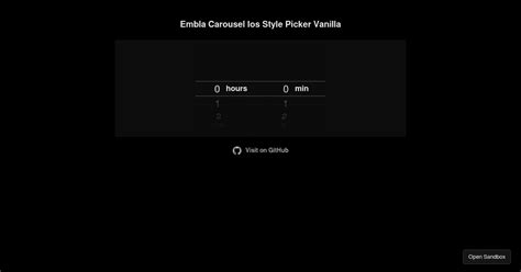 Embla Carousel Ios Style Picker Vanilla Codesandbox