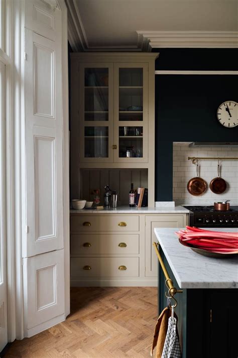 A Green And Greige Devol Kitchen In A Victorian Townhouse The Nordroom