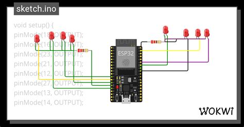 Ejercicio 2 9d Wokwi Esp32 Stm32 Arduino Simulator