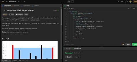 Md Wasi Ahmad On Linkedin Leetcodechallenge Java Twopointers Containerwithmostwater