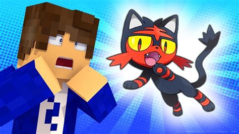 Minecraft EVOLUÇÃO DO LITTEN PIXELMON BLAST GHOKS YouTube