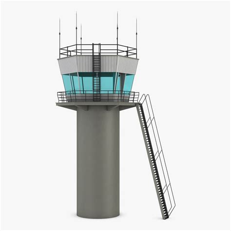 3d Airport Air Traffic Control Tower M 1 Turbosquid 2007073