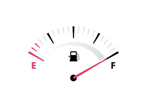 전체 레벨의 연료 게이지 스케일 제어 가스 가솔린 또는 디젤 수준에 대한 게이지로 연료 측정 자동차 다이얼 연료 대시 보드 벡터