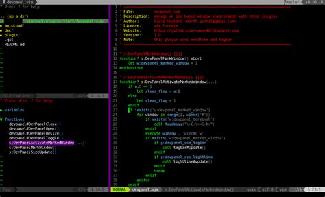GitHub Raven Devpanel Vim IDE Development Panel Layout Plugin For VIM