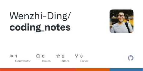 Github Wenzhi Dingcodingnotes