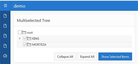 oracle apex enable multiselected feature of oracle apex tree
