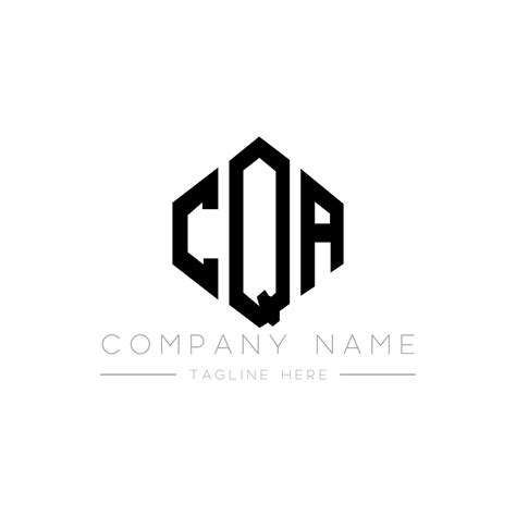 Cqa Letter Logo Design With Polygon Shape Cqa Polygon And Cube Shape