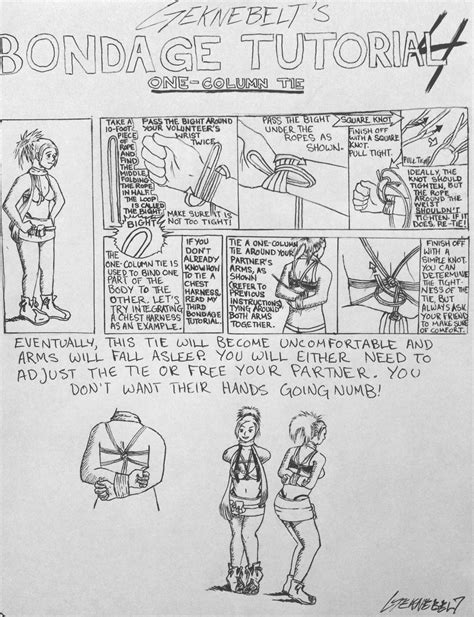 Bondage Tutorial One Column Tie By Geknebelt On DeviantArt