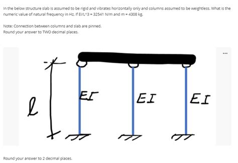 Solved In The Below Structure Slab Is Assumed To Be Rigid Chegg