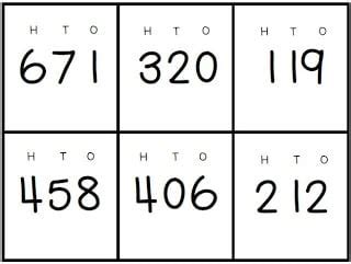 Three Digit Freebies Classroom Freebies