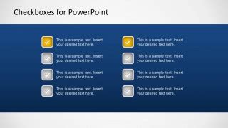 Checkboxes Template For PowerPoint SlideModel