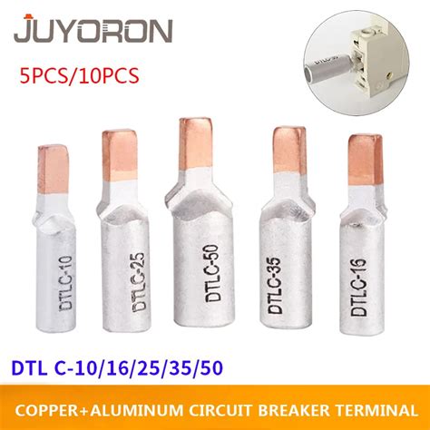 Dtl C45 1016253550 Mm2 회로 차단기 구리 알루미늄 케이블 터미널 베어 터미널 케이블 러그 와이어 커넥터