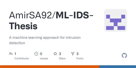 GitHub AmirSA92 ML IDS Thesis A Machine Learning Approach For Intrusion Detection
